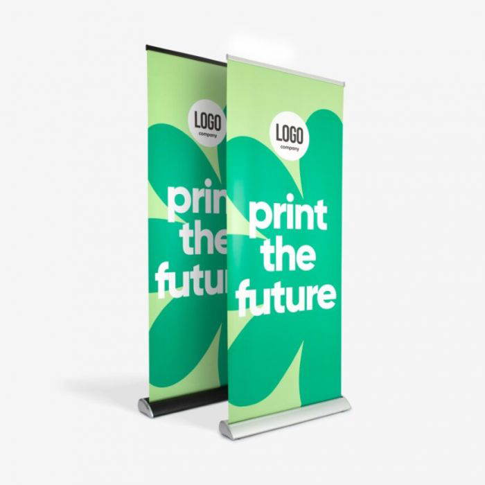 Deluxe roll-up banner online bestellen » Messy